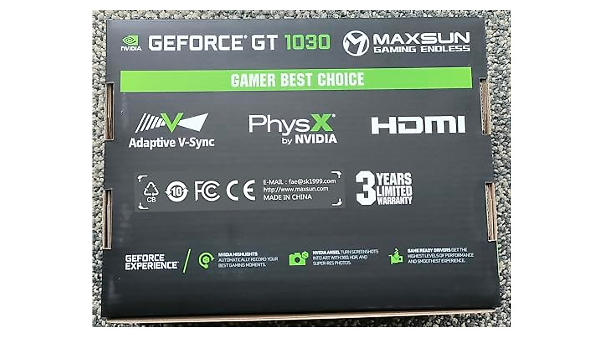 maxsun GeForce GT 1030 GPU - Fast Mini ITX Graphics Card