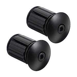 INOOMP 2pcs Bicycle Handlebar Bike Handle End Plugs Handlebar End Caps Handlebar Ends Bar End Plugs Handlebar Locking Caps Alloy Handlebar Plug Handle Bar Grip Plugs Handlebar Lock Plug