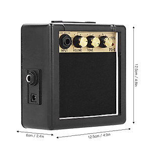 Guitar Amplifier, PG-3 3W Portable Mini Musical Instrument Accessories with Volume and Tone Control Function for Guitar Learners