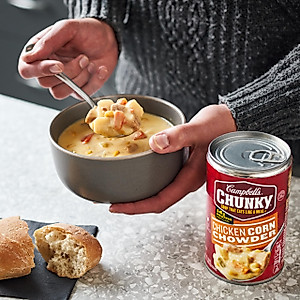 Campbell's Chunky Soup, Chicken Corn Chowder Soup, 18.8 Oz Can