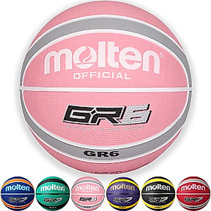 Molten Women's BGR6-WPS Basketball, Pink/Silver, Size 6 - Boys 12-14 & Girls 12+, Adult