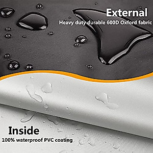 Dalema Pan/Bun Pan Rack Cover,Heavy Duty Waterproof Dustproof Bread Rack Covers,Bakery Rack Cover for 20-Tier Sheet Pan/Bun Pan Rack.(Black,23" W x 28" D x 64" H.)