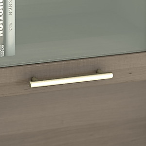 Bush Furniture Somerset 60W Desk Hutch in White and Storm Gray