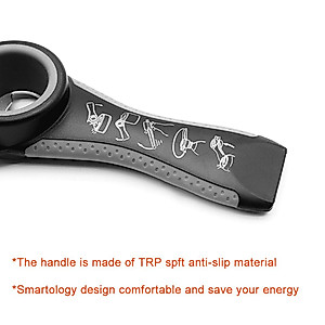 Bottle Opener Can Jar Opener Multi Function 5 in 1 Lid Twist Off Gripper Kitchen Multifunction Opener For Seniors Soft Grips Handle Wine Beer Soda Pops Easy Quick Tool Gadget Set Barware