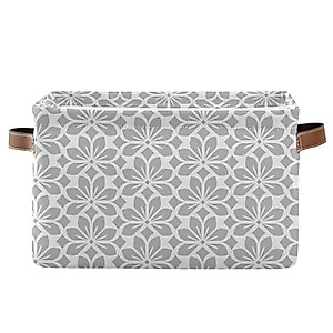 Floral Storage Basket Bins Foldable Decorative Storage Box Laundry Hamper Baskte Storage for Pet Books Clothes Makeup Nursery Closet Office,1 pcs