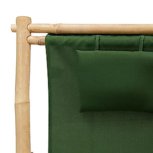 Penau Deck Chair Bamboo and Canvas Green Chairs Built for Outdoor Living Your New Favorite Spot Outside