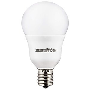 Sunlite 80334-SU LED A15 Light Bulb, 6 Watts (40W Equivalent), Intermediate Base (E17), 480 Lumens, Dimmable, Frosted Finish, ETL Listed, 1 Count, 3000K Warm White