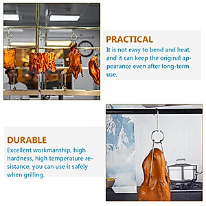 Cabilock Meat Hook Outdoor Grill Outdoor Grill 5pcs Chinese Bacon Hanging Hooks Sausage Hooks Kitchen Meat Fish Hooks Roast Duck Hook Outdoor Grills Metal Hangers Metal Hangers Multitools