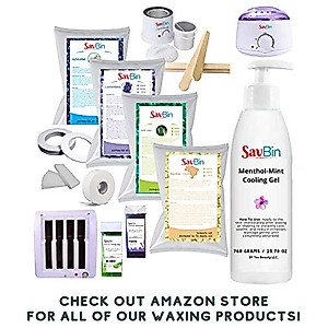 SAVBIN Professional Double Pot Wax Warmer 110V, 50-60Hz for Spa, Salon, and Personal Use