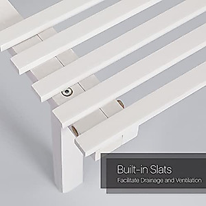 MoNiBloom 3 Tier Corner Stair Plant Stand, Bamboo Quarter Round Plant Display Holder Stair-Step Shelf Multifunctional Plant Support for Indoor Outdoor, White