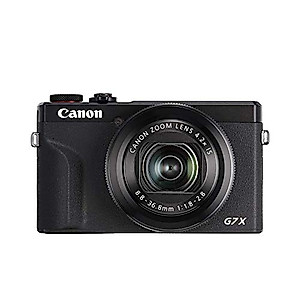 Canon PowerShot Digital Camera [G7 X Mark III] with Wi-Fi & NFC, LCD Screen and 4K Video - Black (Renewed)