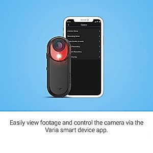 Garmin Varia™ RCT715, Bicycle Radar with Camera and Tail Light, Continuous Recording, Vehicle Detection