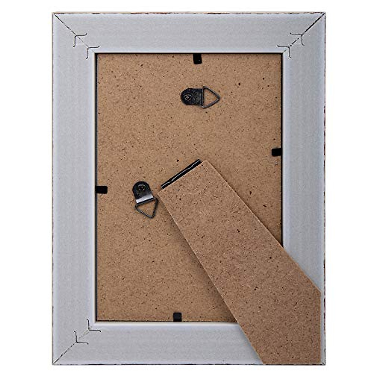 Truu Design, Decorative Weathered, 4 x 6 inches, Blue Distressed Wooden Look Picture Frame, 4" x 6"