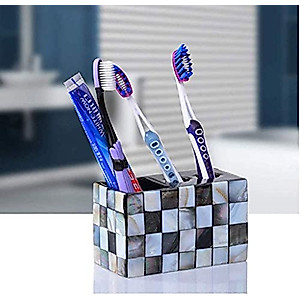 Soap Dispenser for Bathroom Kitchen, Housewares 6-Pieces Bathroom Accessory Set Bright-Colored Mosaic Shell Bathroom Accessories Set Bath Ensemble/Lotion Dispenser