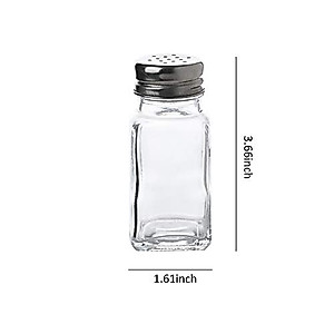 WHOLE HOUSEWARES | stainless steel salt and pepper shakers set | 6-Piece Pack | Best for Home Kitchen, Restaurants and Catering