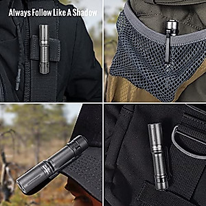 ThruNite EDC Flashlight Archer Mini, 405 Lumens Tail Switch LED Flashlight, USB C Rechargeable Little Pocket Penlight for Camping, Outdoor, and Emergency - Metal Grey Cool White