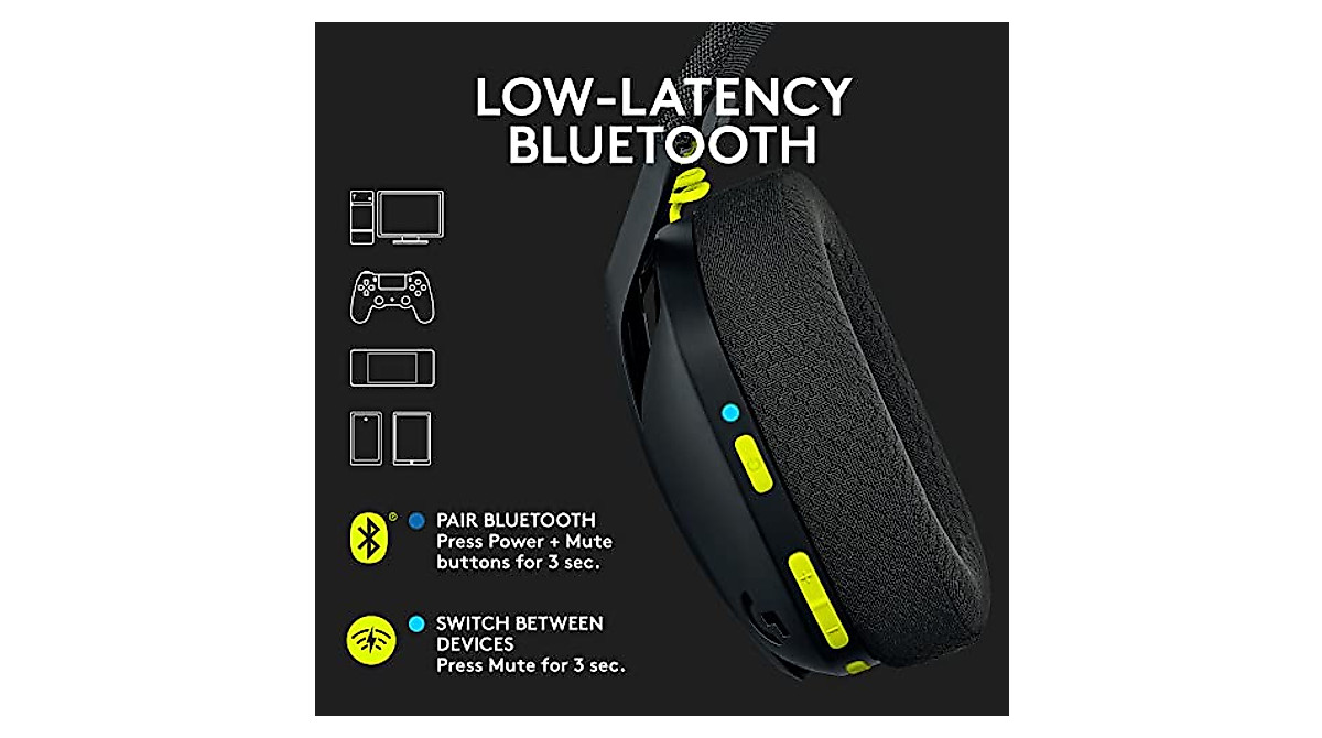 Logitech G435 Wireless Gaming Headset - 18h Battery Life