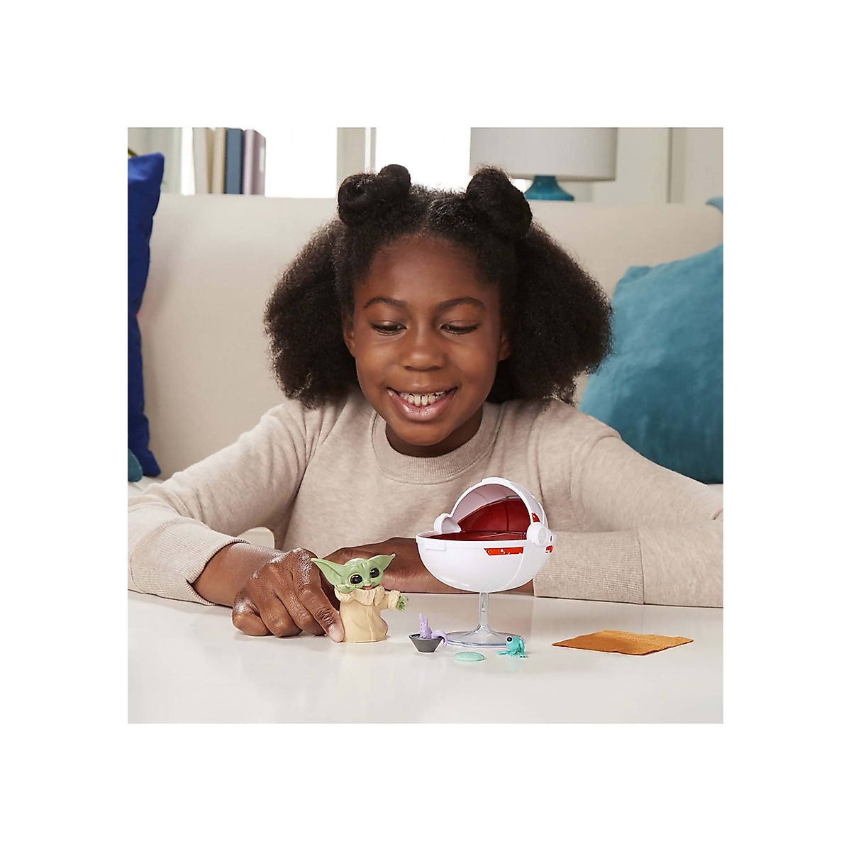 STAR WARS The Bounty Collection Grogu’s Hover-Pram Pack The Child Collectible 2.25-Inch-Scale Figure with Accessories, Kids Ages 4 and Up,Multi-Colored,Standard,F2854