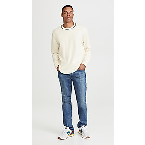 Club Monaco Men's Pique Sweatshirt, Blanc DE Blanc, Large