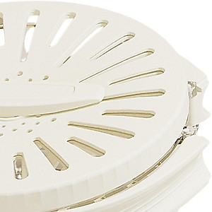 YWJLQH Drain Basket Keeper Container Reusable with Handle Washing Basin Fruits Saver Fruit Drainer Bowl for Strawberry Fruits Grapes, White