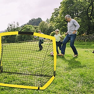 WEKEFON Soccer Goals, Set of 2 - Size 3.6'x2.7' Portable Foldable Pop Up Soccer Net for Backyard Training Goal for Kids and Youth Soccer Practice with Carry Bag