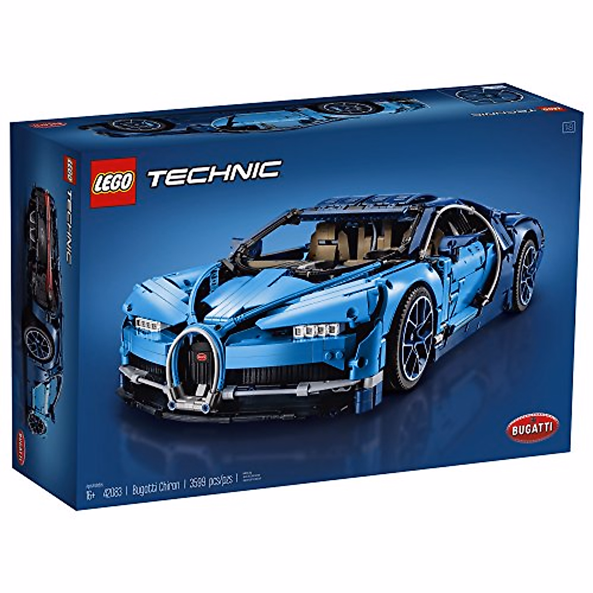 LEGO Technic Bugatti Chiron 42083 Race Car Building Kit and Engineering Toy, Adult Collectible Sports Car with Scale Model Engine (3599 Pieces)
