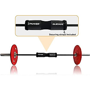 POWER GUIDANCE Barbell Squat Pad - Neck & Shoulder Protective Pad - Great for Squats, Lunges, Hip Thrusts, Weight Lifting & More - Fit Standard and Olympic Bars Perfectly
