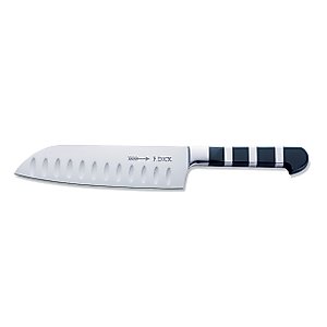 F. DICK – 1905 Santoku - Classic asian kitchen knife with 7.1" blade & 56 HRC - Ideal for meat & vegetables - Ultra sharp - Stainless steel - Ergonomic handle - High carbon
