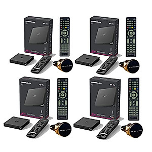 Package of 4 - Formuler Z10 Android 10 Dual Band 5G 2GB Ram 8GB ROM 4K + Extra Magnetic Car Mount + Extra Luminous Remote Control Pack of 4