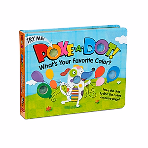 Melissa & Doug Children's Book - Poke-a-Dot: What’s Your Favorite Color (Board Book with Buttons to Pop) - Poke A Dot /Push Pop Book For Toddlers And Kids Ages 3+