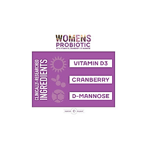Replenish the Good Probiotics for Women Digestive Health, 60 Tablets - Gut Health Probiotics with D3, Prebiotics & Cranberry - Vegan, UTI & Yeast Defense - 15x More Effective Than Regular Capsules