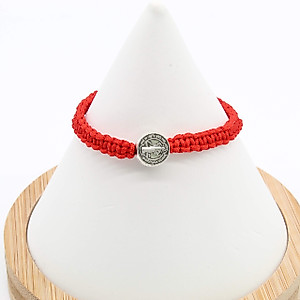 Saint Benedict Single Metal Adjustable Bracelet Protection Prosperity Good Luck Pulsera Roja De San Benito Proteccion Prosperidad Buena Suerte