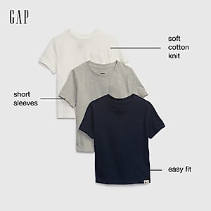 GAP Baby Boys Short Sleeve Pocket T-Shirt T Shirt, Basic Combo, 4T US