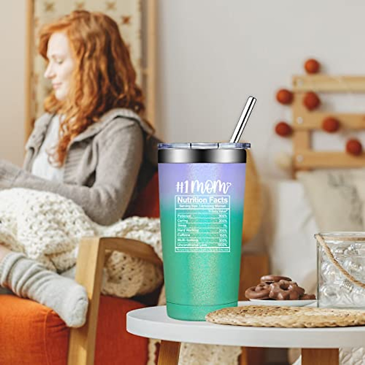 DOEARTE Mom Gifts from Daughter - Christmas, Mothers Day, Birthday Gifts for Mom, Mother, Wife, New Mom, Bonus Mom - Gifts Ideas For Mom - Mom Tumbler 20oz