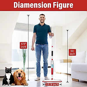 Mops for Floor Cleaning Wet Spray Mop with 14 oz Refillable Bottle and 2 Washable Microfiber Pads Home or Commercial Use Dry Wet Flat Mop for Hardwood Laminate Wood Ceramic