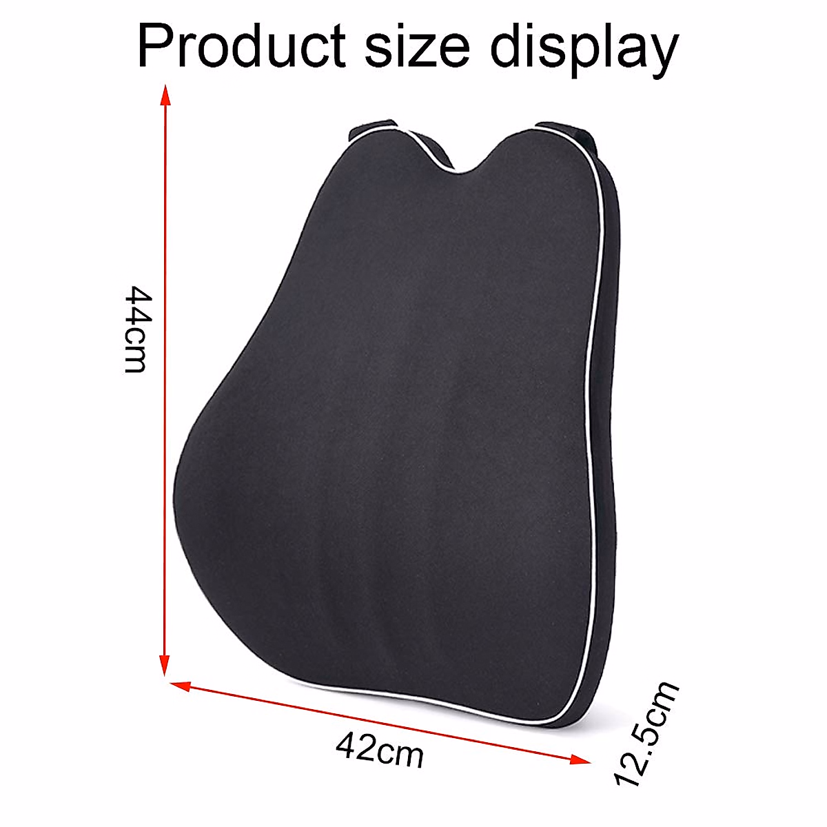 Car Lumbar Support Back Cushion Memory Foam with Back Pain Relief for 200 300 Pacifica DS DS3/CABRIO DS4/crossback DS5 1PCS Black