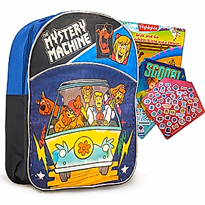 Scooby-Doo Mini Backpack for Boys Girls Toddler Preschool ~ Deluxe 11" Scooby Backpack with Stickers (Scooby School Supplies Bundle)