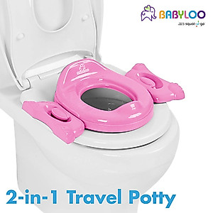 Babyloo Multipurpose 2 in1 Travel Potty (Pink)