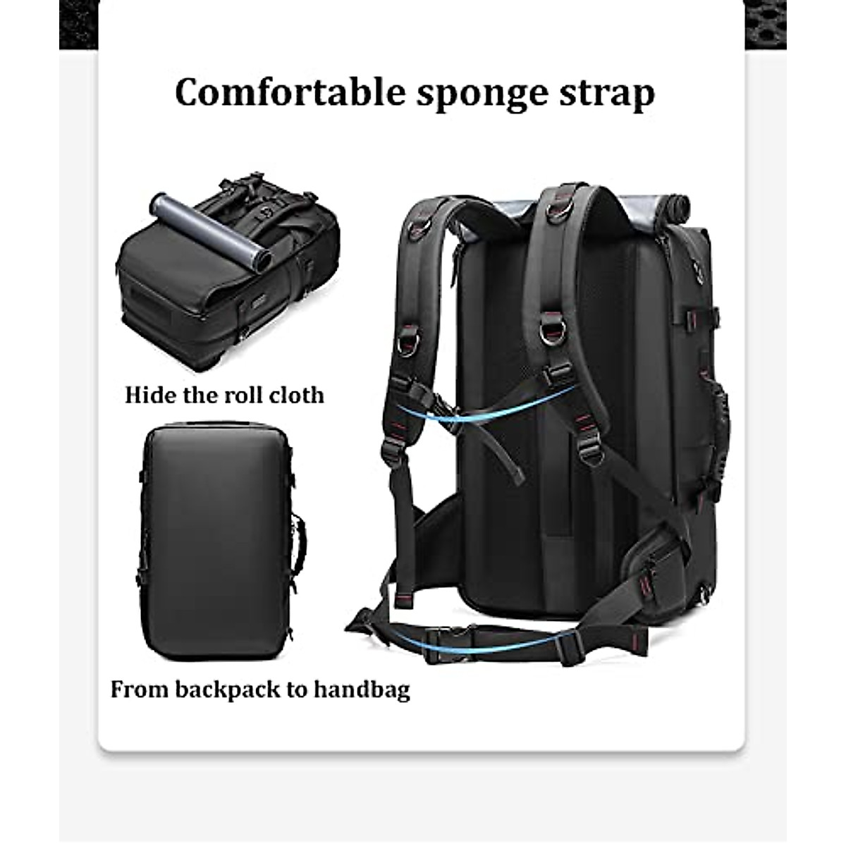 INFEYLAY Travel backpack For Men,waterproof 17 inch Business Laptop Backpack with Separate Shoe Bag,Hidden USB charging port 50L outdoors trekking backpack For woman, Hiking camping backpack