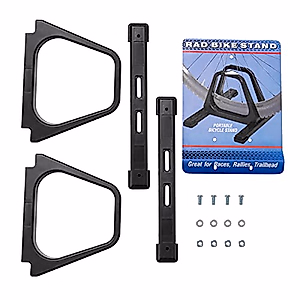 RAD Cycle Bike Stand Portable Floor Rack Bicycle Park for Smaller Bikes Lightweight and Sturdy Ready for The BMX Racing Track