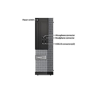 Dell 3020 SFF Business Desktop Computer, Intel Quad-Core i5-4570 3.20GHz, 8GB RAM, 2TB HDD, DVD, USB 3.0, Windows 10 Professional (Renewed)