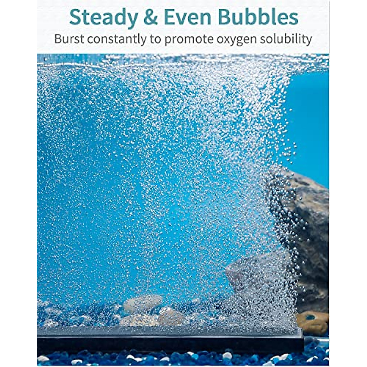 Pawfly 12 Inch Air Stone Grey Mineral Bubble Stone Bar Diffuser Bubbler Airstones for Aquarium, Fish Tank, and Pump