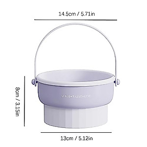 Cosmetic Cleaning Box, Portable Cosmetic Tool Washing Bowl, Silicon Brush Cleaner Pad, 300g Makeup Brush Washing Box, Cosmetic Cleaning Mat, Scrubber Bowl Pad for Makeup Sponge Powder Puff Brushes