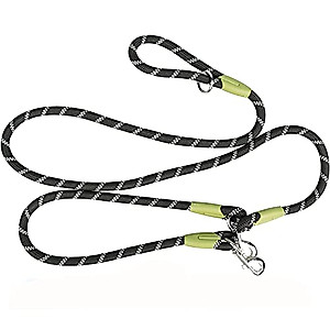 Hands Free Dog Leash 7.5ft Rope Crossbody Dog Leash Reflective for Large Medium Dogs Walking, Jogging and Running