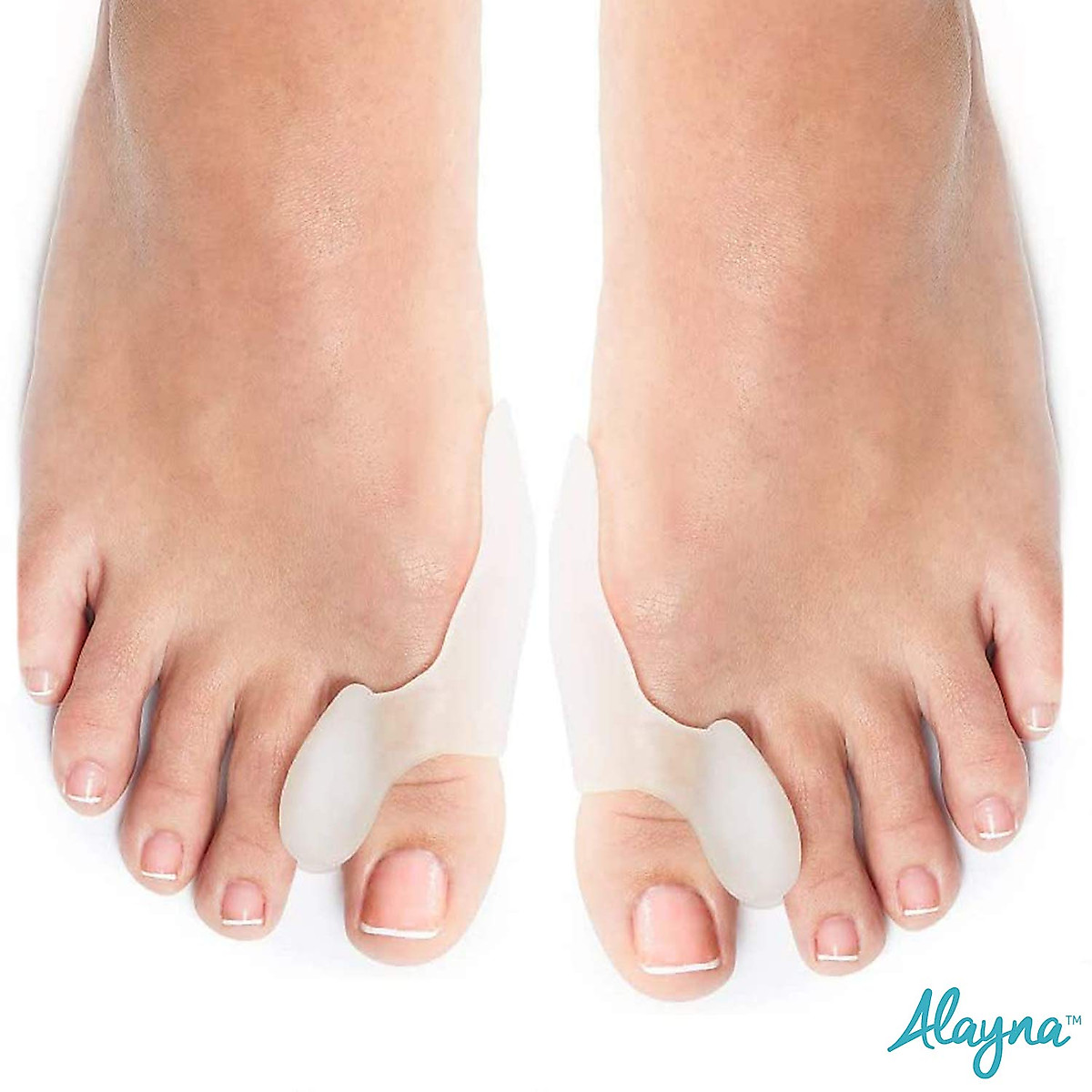 Toe Separators for Overlapping Toes Women Bunion Corrector Toe Spacers 2 Pcs. Bunion Relief Big Toe Gel Cushion Pads Big Toe Spreader Orthopedic Bunion Brace Bunion Guard Wear in Socks & Shoes 1 Pair