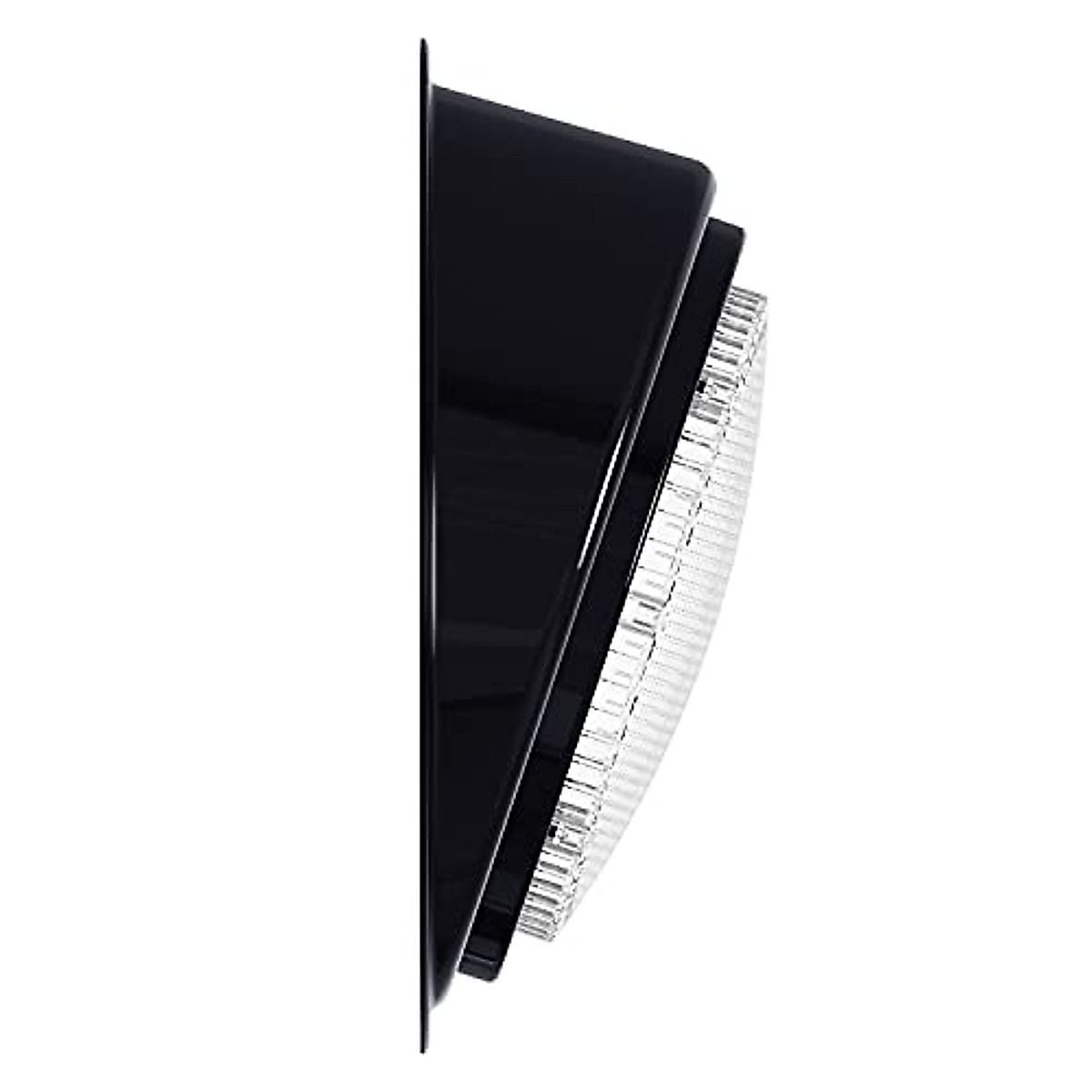 Leisure LED RV Trailer Camper 5th Wheel Black 8.5" Round Scare Porch 12V LED Light 600 LM with Angled Bezel (LED Light with Angle Bezel Black)