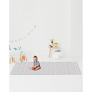 Skip Hop Baby Play Mat, Reversible Foam Floor Mat, 86" x 52", Little Traveler's