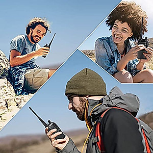 Olywiz Walkie Talkies for Adults, 16 Channels, Rechargeable, with Flashlight, Li-ion Battery, Charger, 4 Pack