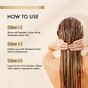 MOEHAIR Color Alive Conditioner (12 Fl. Oz), Hydrating & Nourishing Conditioner for Color Treated Hair | Reduces Scalp Dryness | Preserves Hair color | Paraben & Sulfate Free