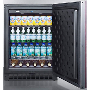 Summit FF64BIF Wine and Beverages Refrigerator, Brown